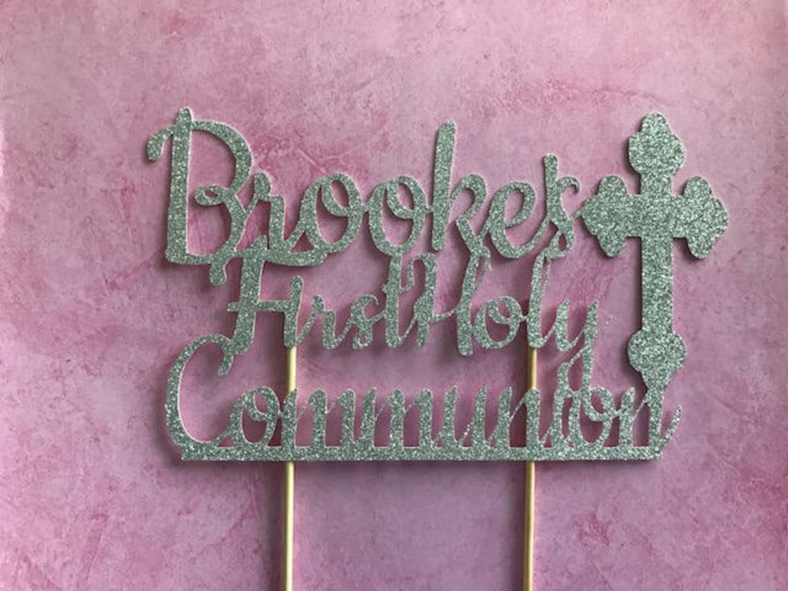 First Communion, First Communion Topper, First Communion Cake Topper ...