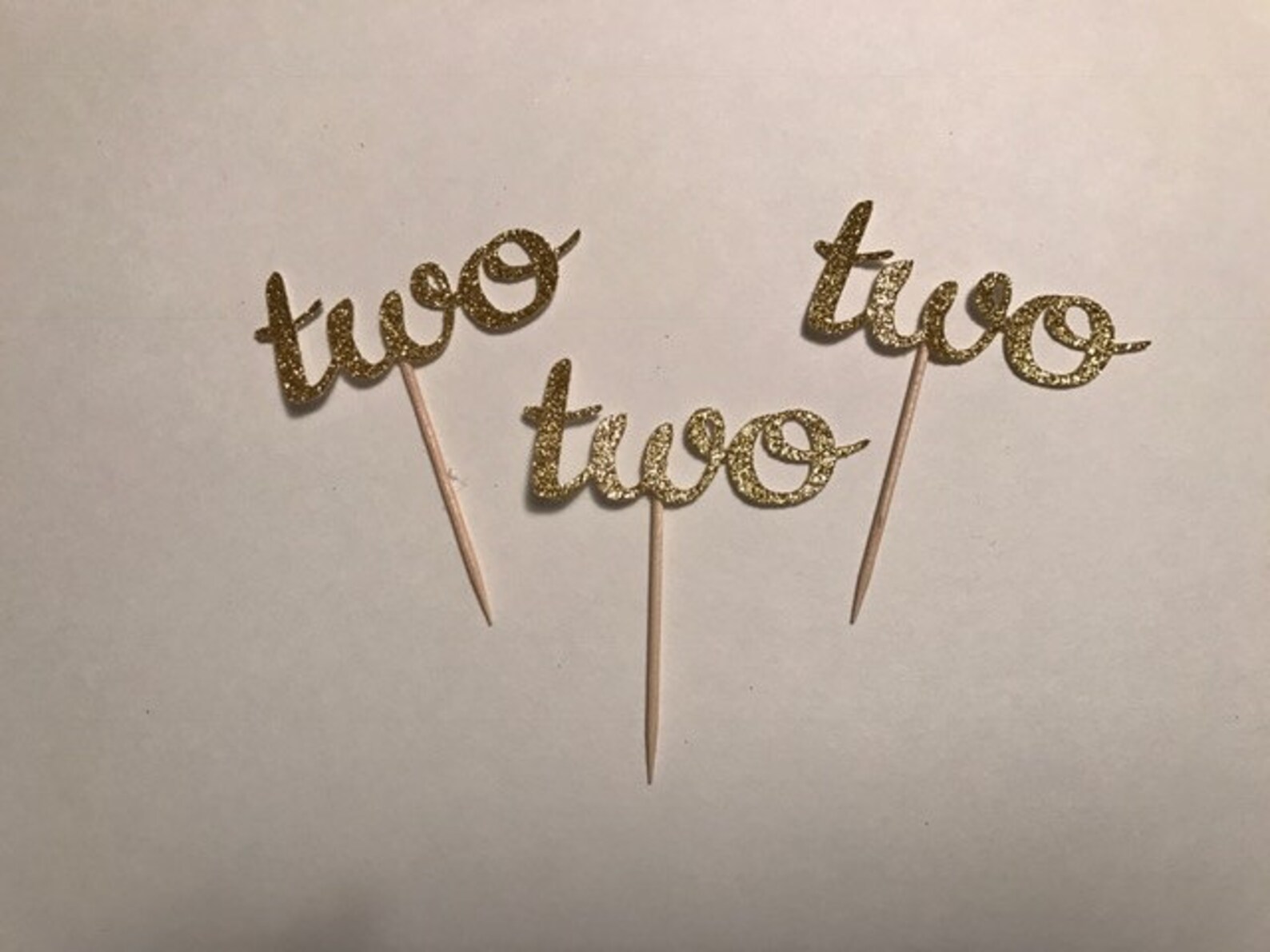 Second Birthday Cake Topper 2nd Birthday Cake Toppers Gold 2 - Etsy