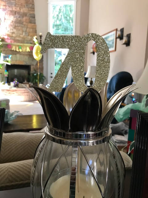70 Centerpiece Picks, Age Centerpiece Sticks, Glitter Age Centerpiece ...