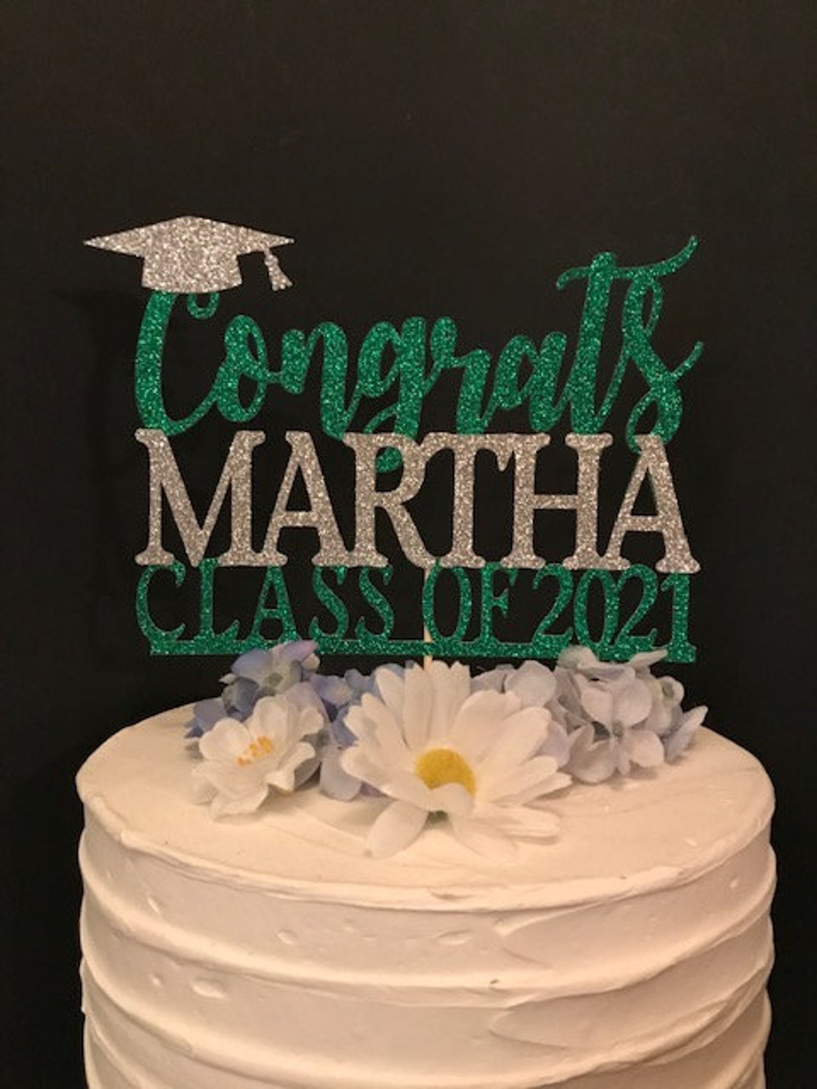 Graduation Cake Topper, Any Name Personalized Graduation Cake Topper ...