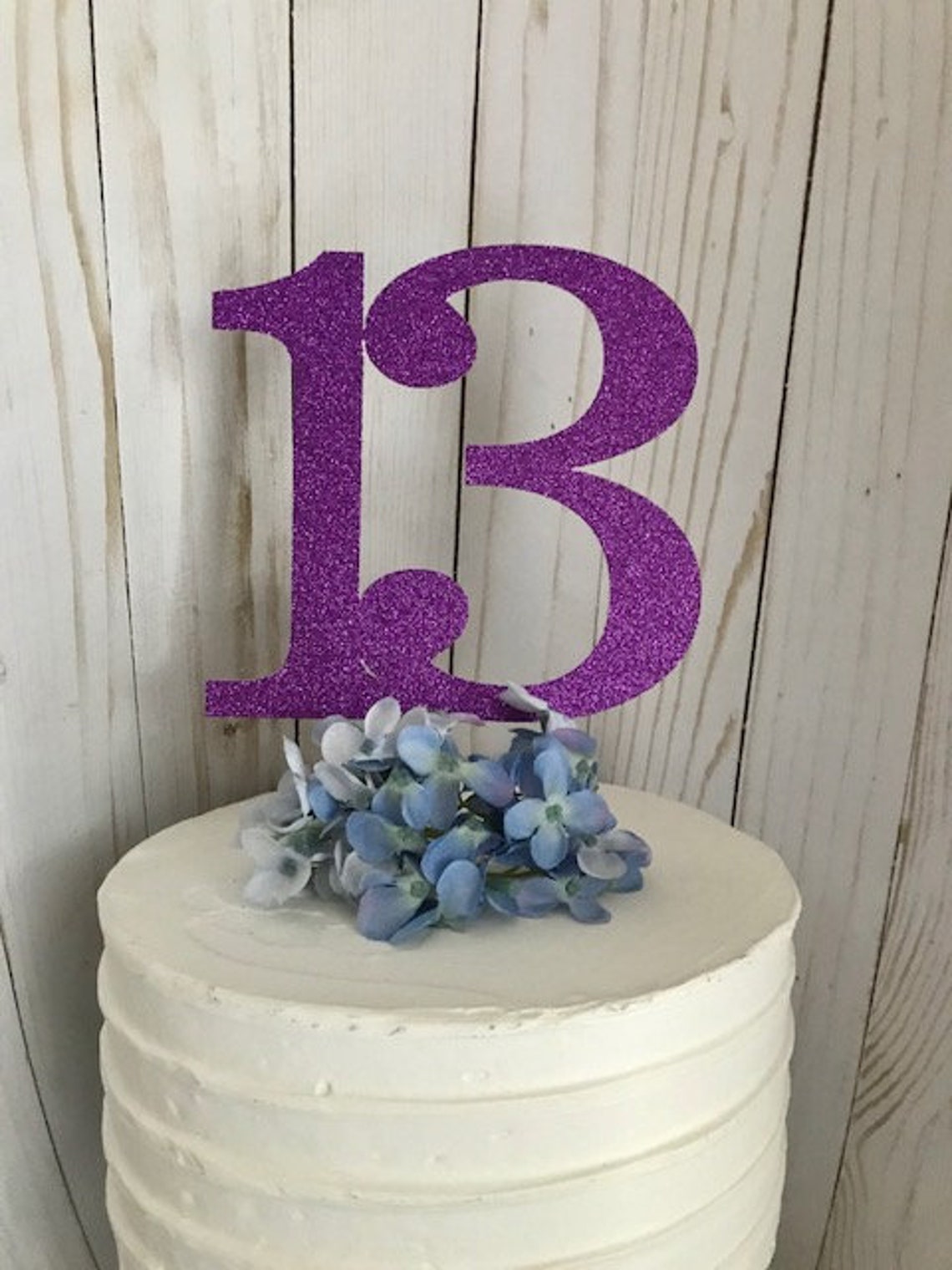 ANY NUMBER Cake Topper, 13 Cake Topper, Thirteen Cake Topper, 13th ...