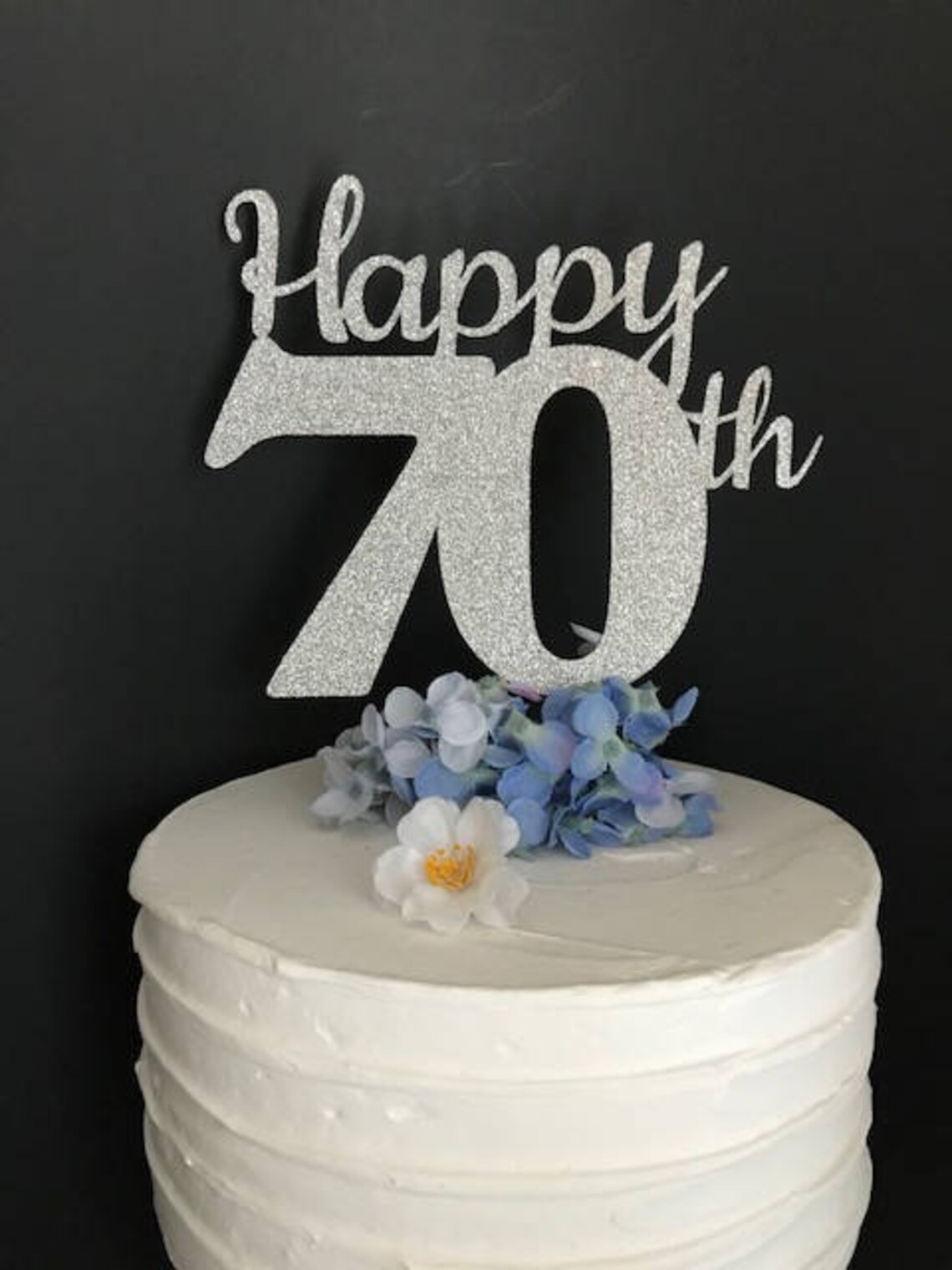 70th Birthday Cake Topper, 70th Cake Topper, 70 Birthday Cake Topper ...