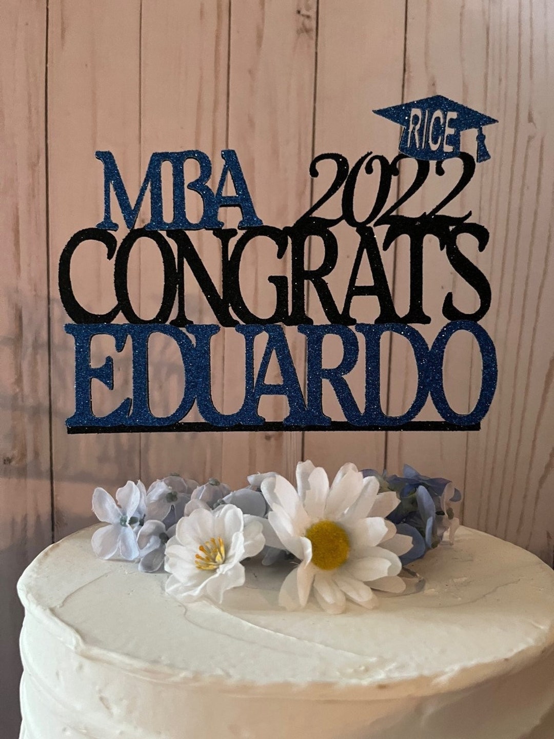 Graduation Cake Topper, Personalized Graduation Cake Topper, High ...