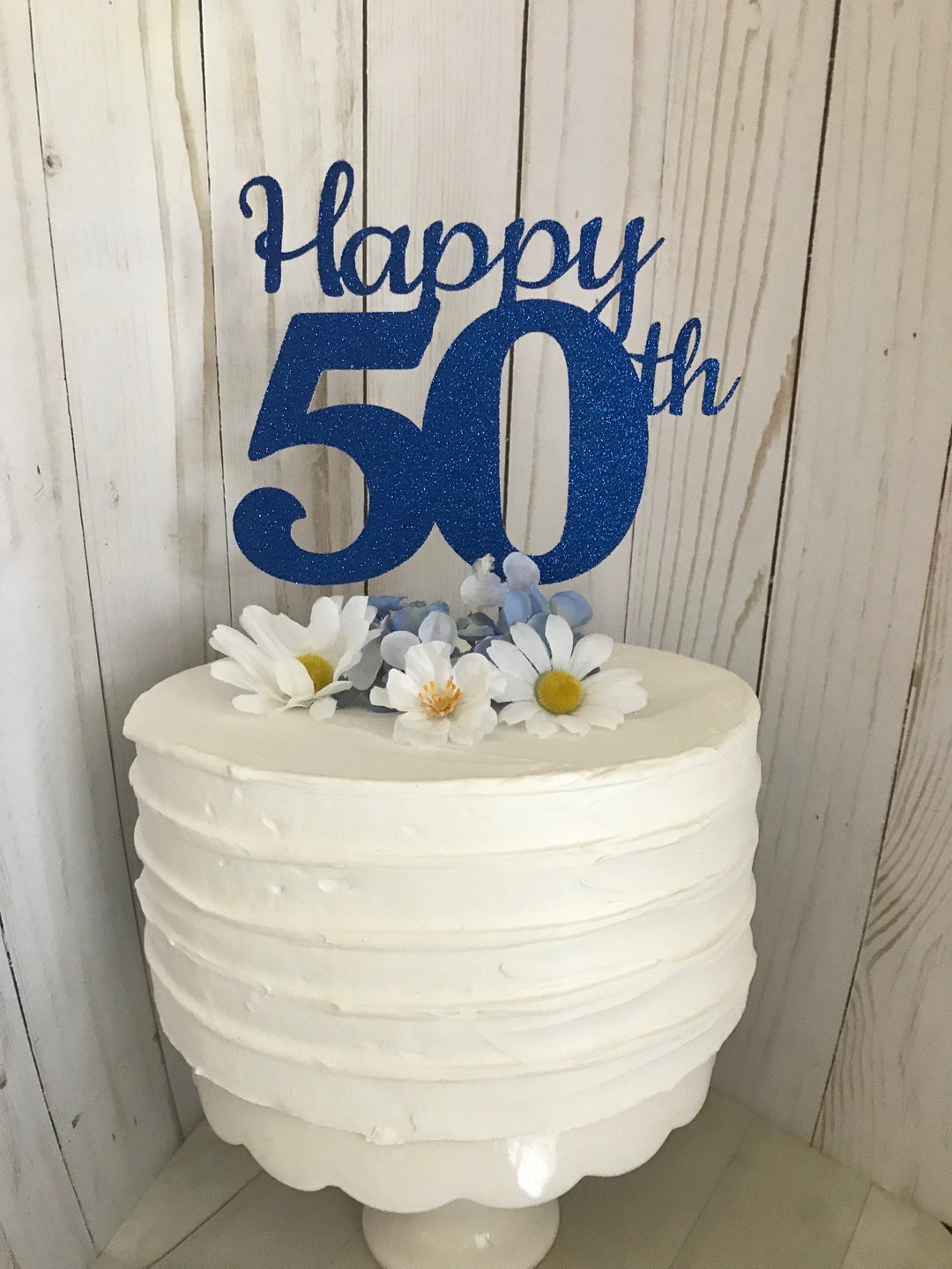 50th Birthday Cake Topper, 50th Cake Topper, 50 Birthday Cake Topper ...
