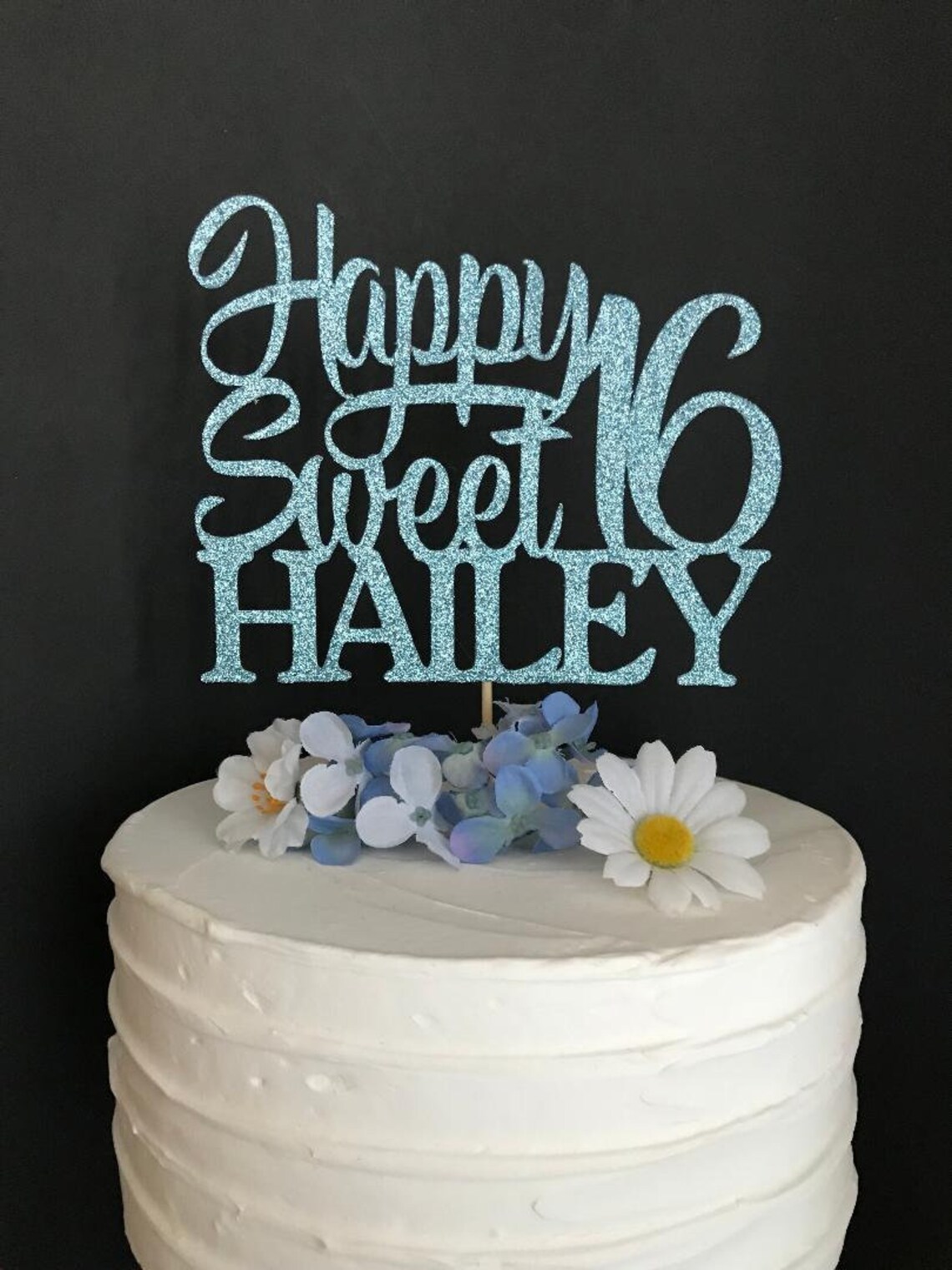 Sweet 16 Cake Topper Sweet Sixteen Cake Topper Any Name - Etsy
