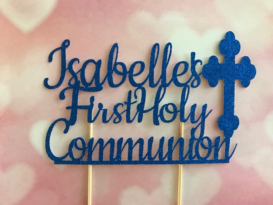 First Communion, First Communion Topper, First Communion Cake Topper ...