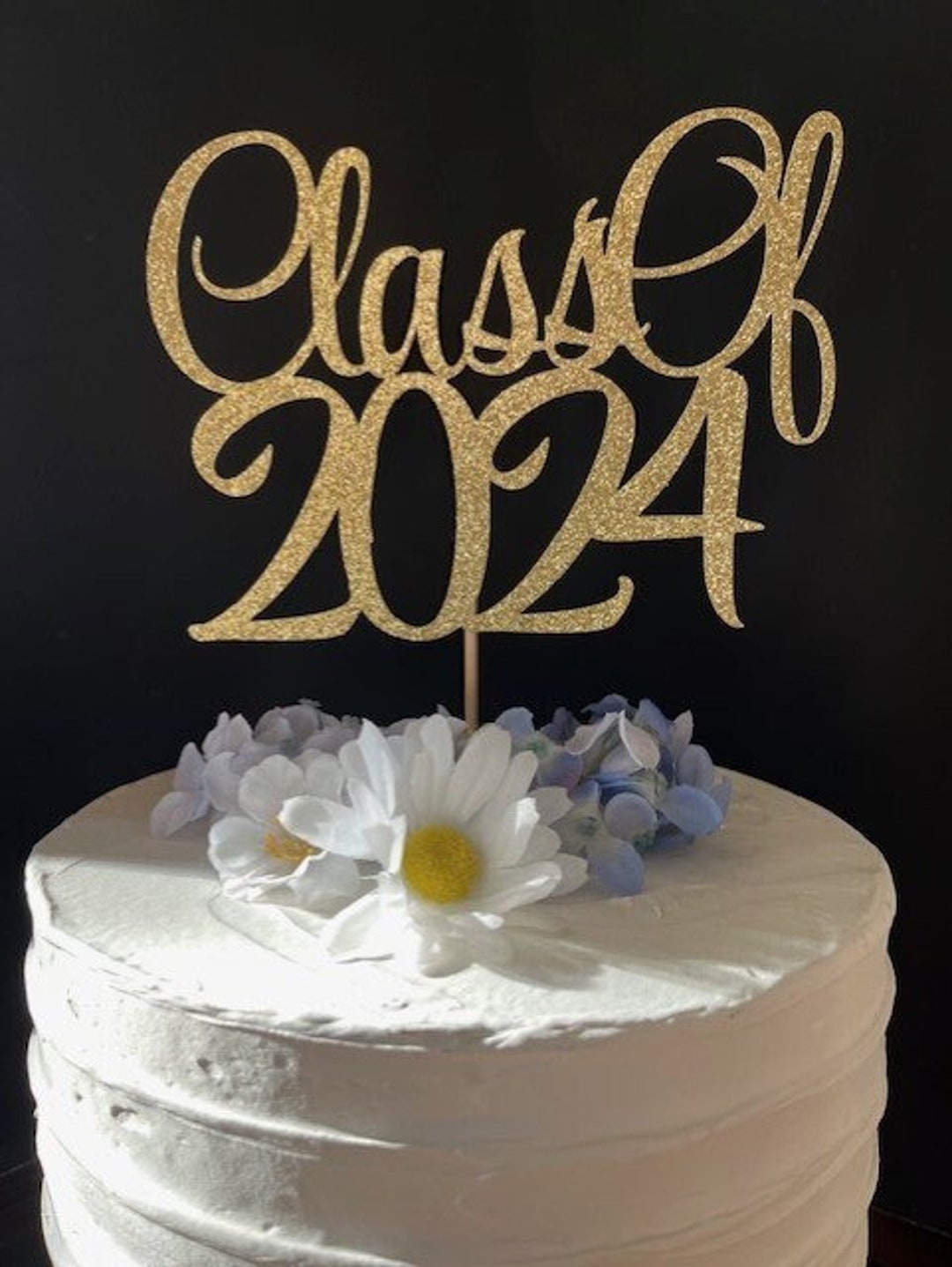 Graduation Cake Topper, Class of 2024, Graduation Party Decor, Congrats ...