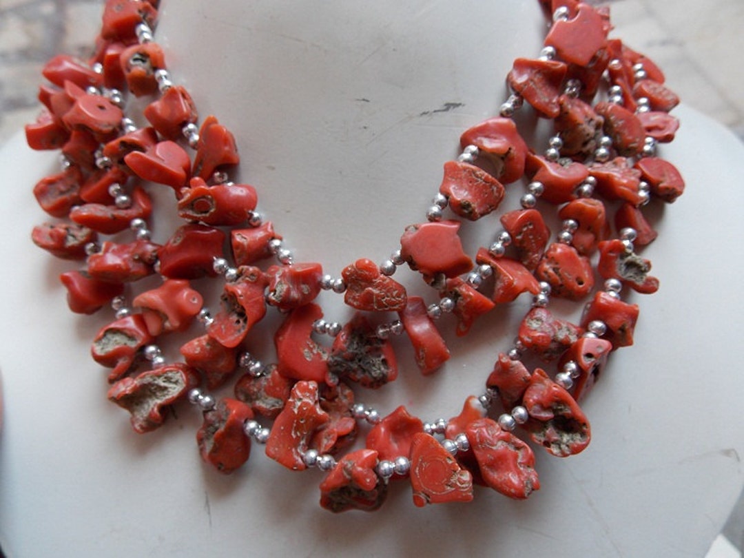 Red Coral Natural Rough Polished Slice Briolette/14inches Strand ...