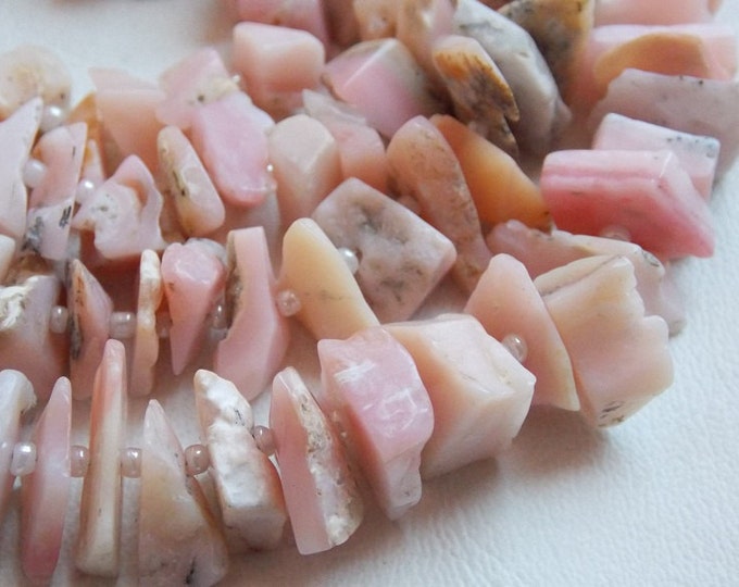 1. Strand 12 Pink Peruvian Opal Rough Beads 13X5 to 10X5 - Etsy