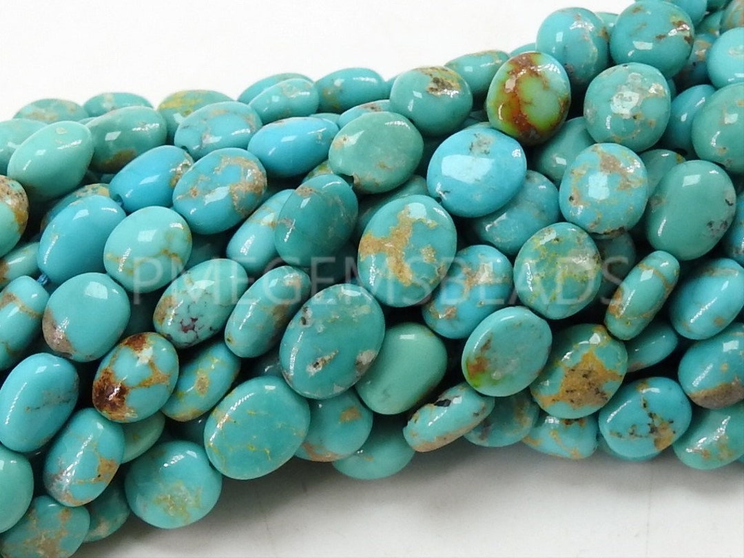 Arizona Turquoise Tumble Nugget Smooth Polished Oval Shape Loose Stone ...