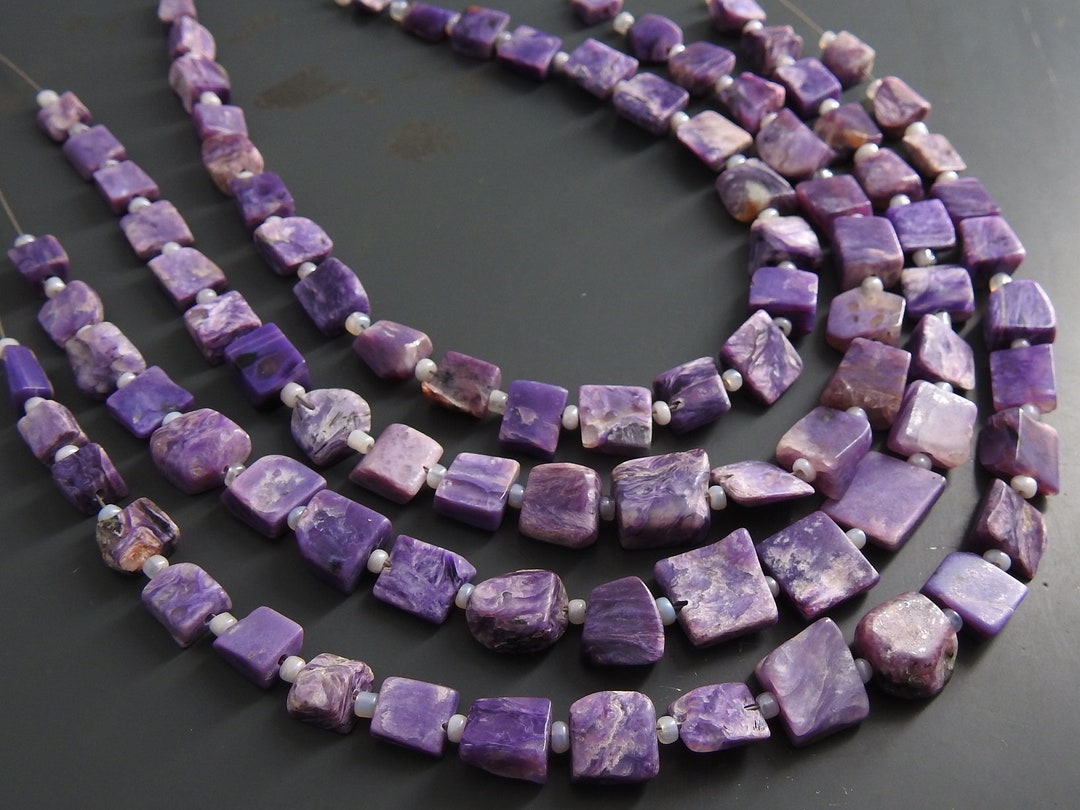 Charoite Natural Polished Rough Beads/nuggets/tumble/8inches Strand ...