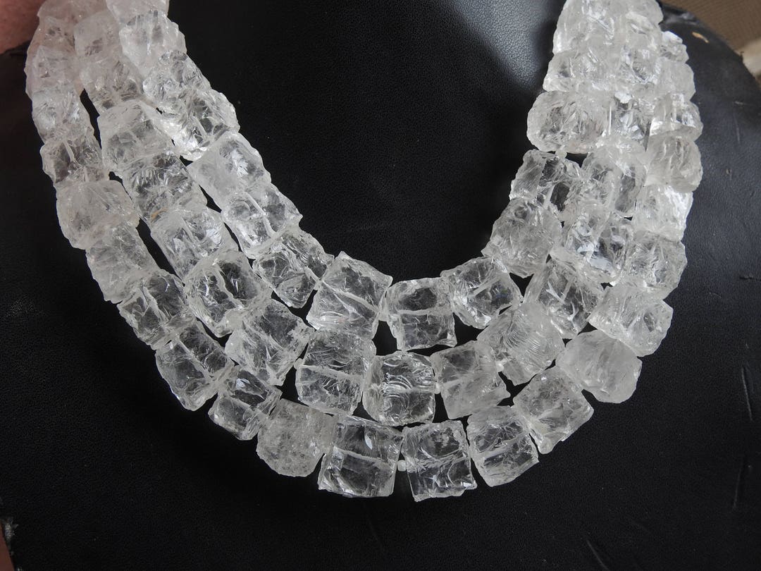 Crystal Quartz Natural Rough Hammer Cube Box Bead Loose Raw Stone ...