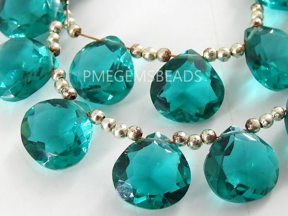 Rama Green Quartz Hearts Shape Teardrop/cut - Etsy