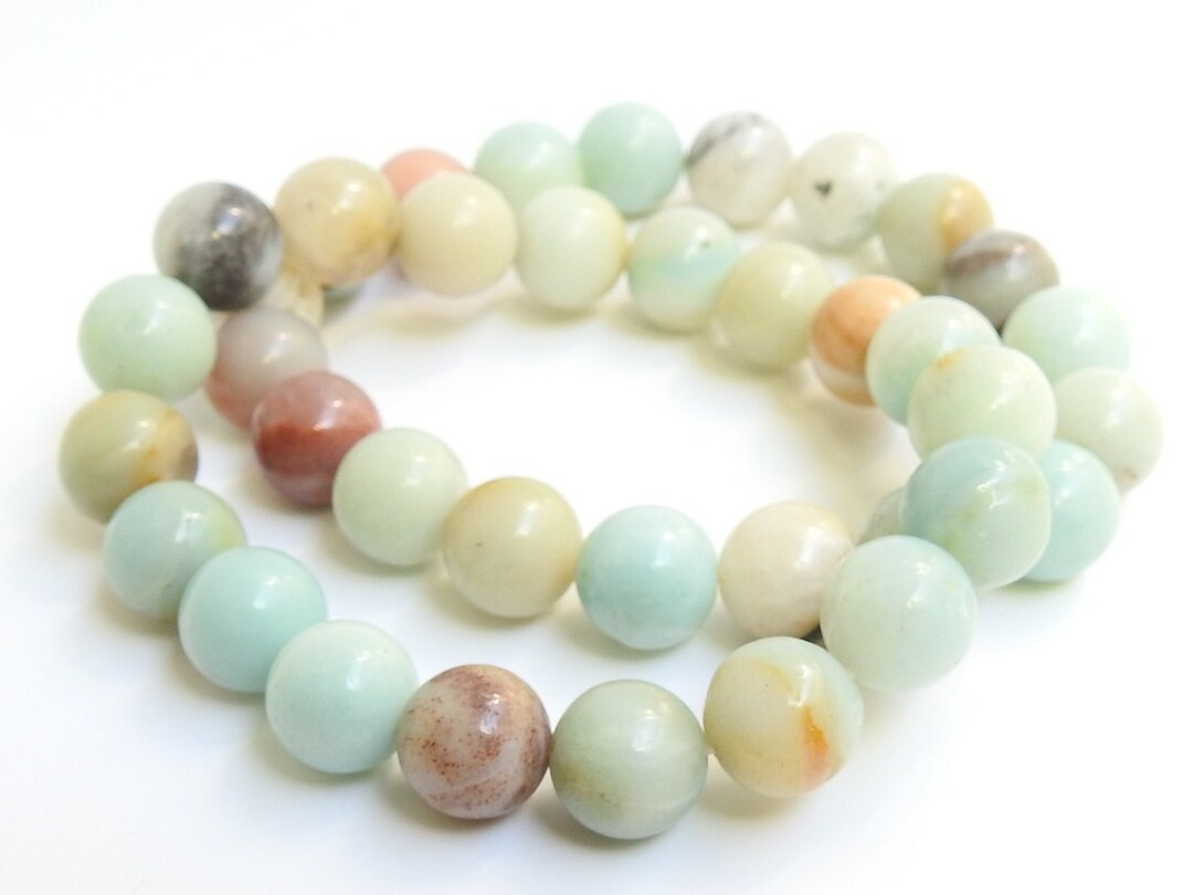 Blue Indian Opal Smooth Sphere Ball Round Beaded Bracelet-8inches 10mm ...