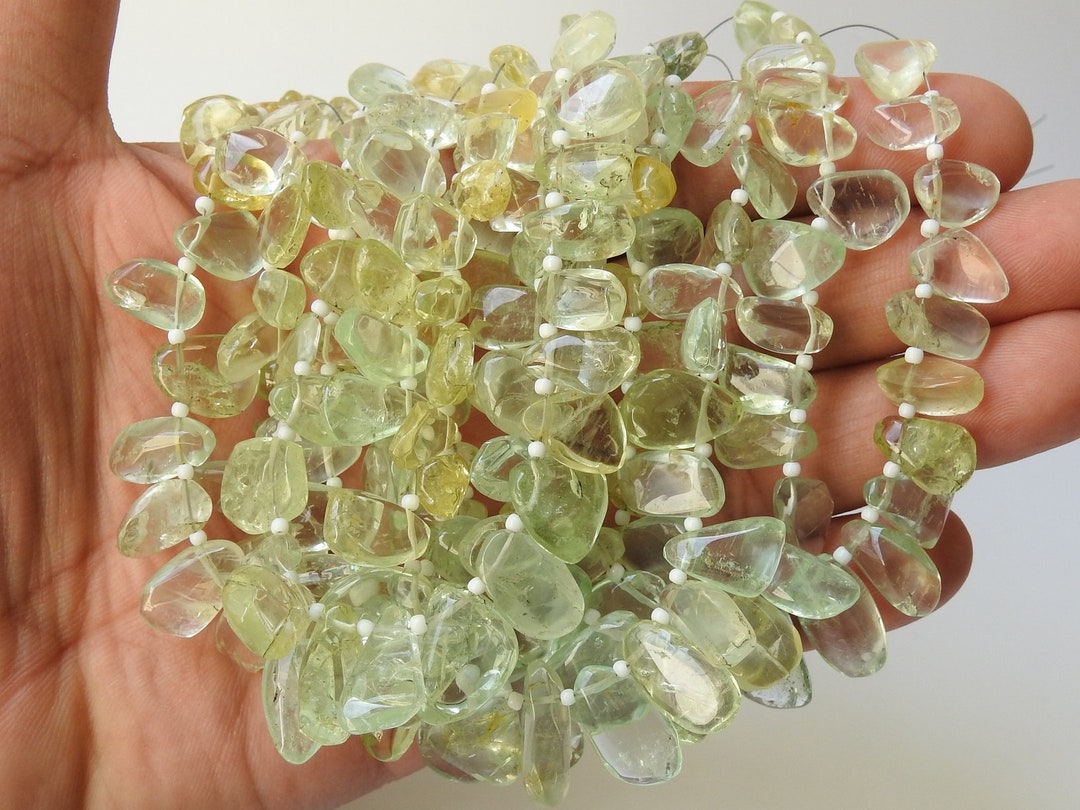 Aquamarine Smooth Fancy Tumble Shape Briolette/nugget/8inch Strand ...