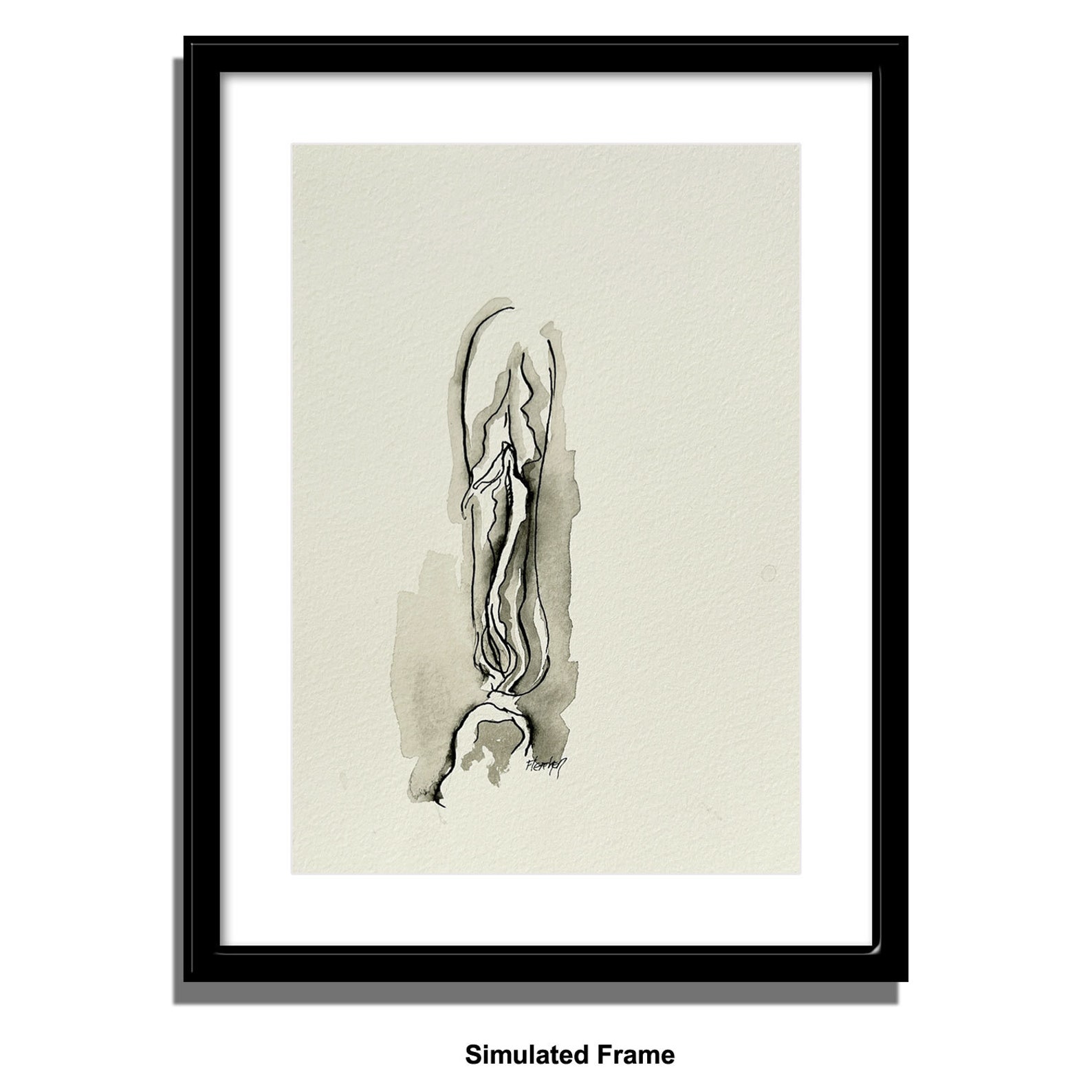 Vulva Drawing In Black And White Vagina And Yoni Art Sketches And