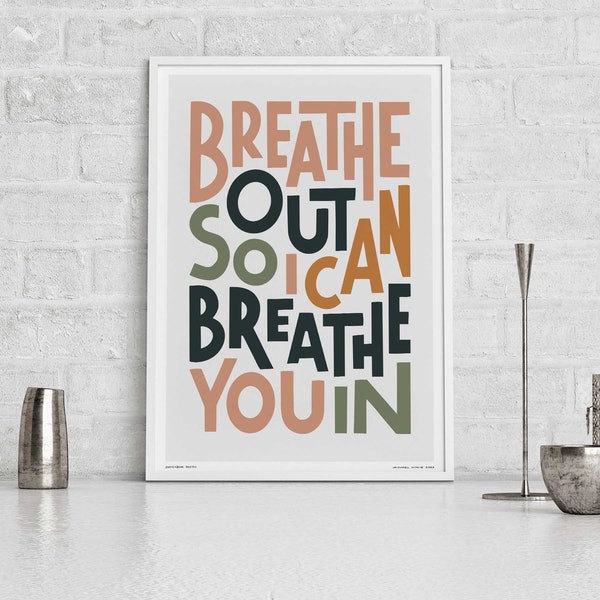 Breathe Poster - Etsy