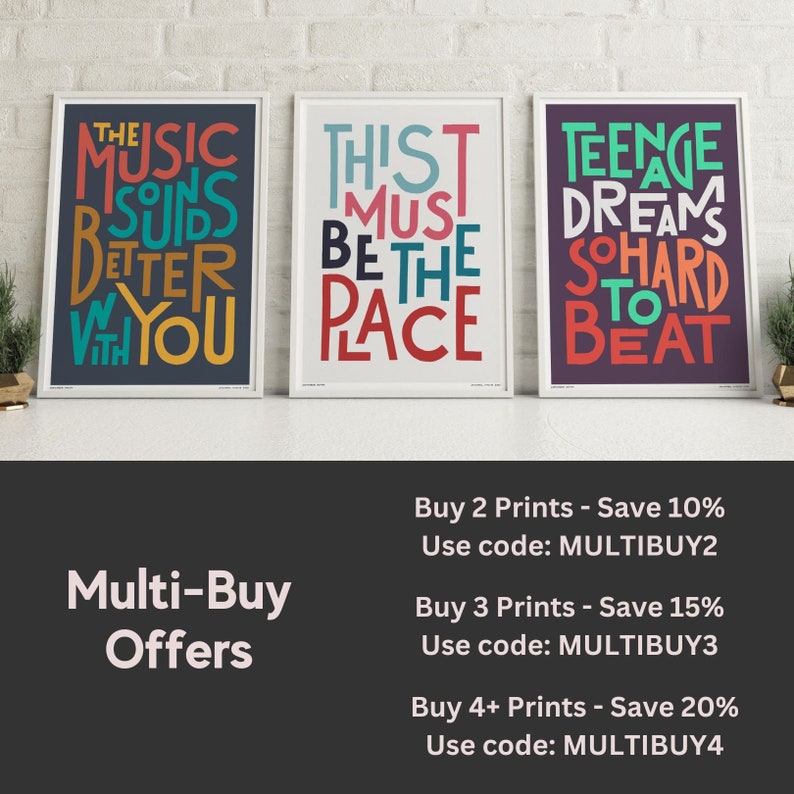 UK Hip Hop Lyric Art Print: Bold Typography - Etsy