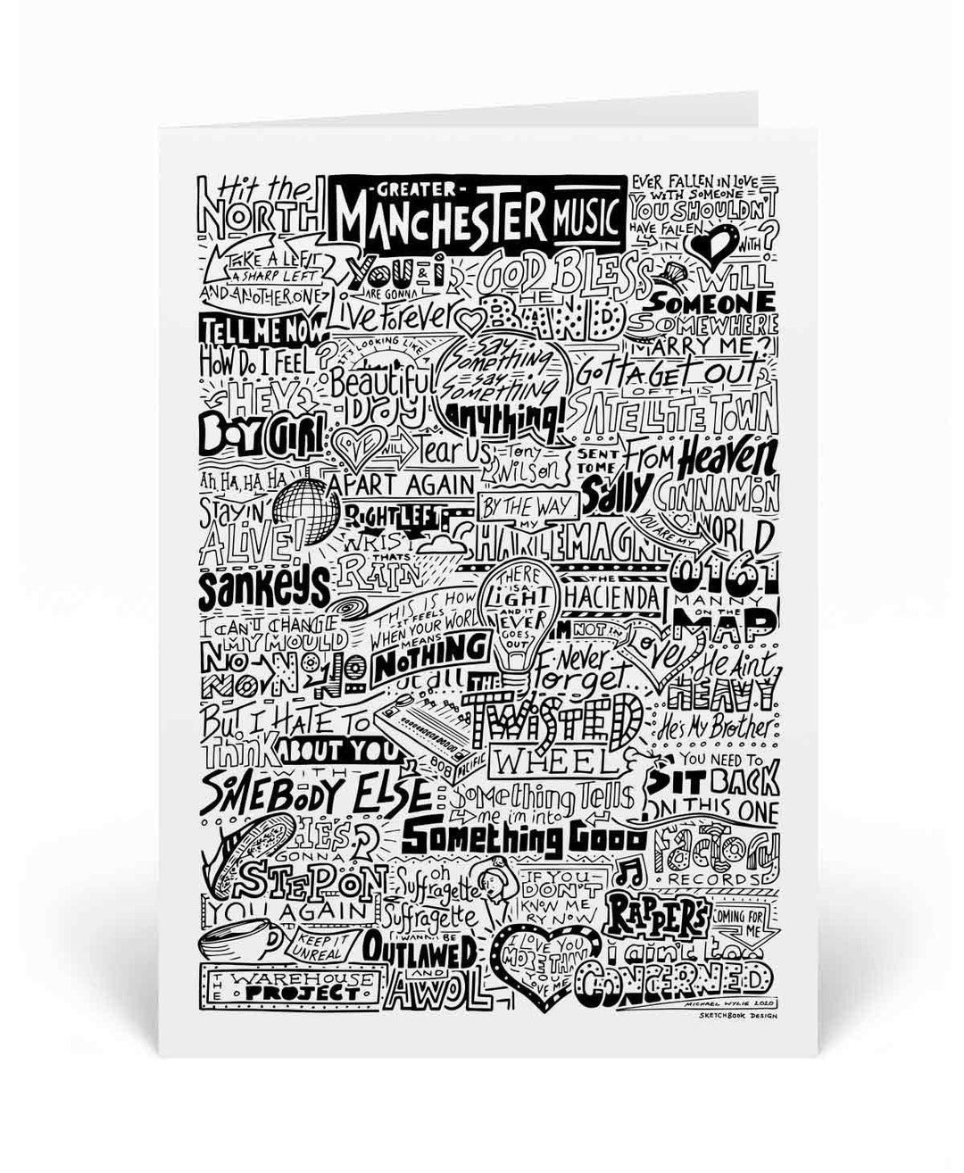 Manchester Music Card Manc Greetings Birthday Gifts - Etsy