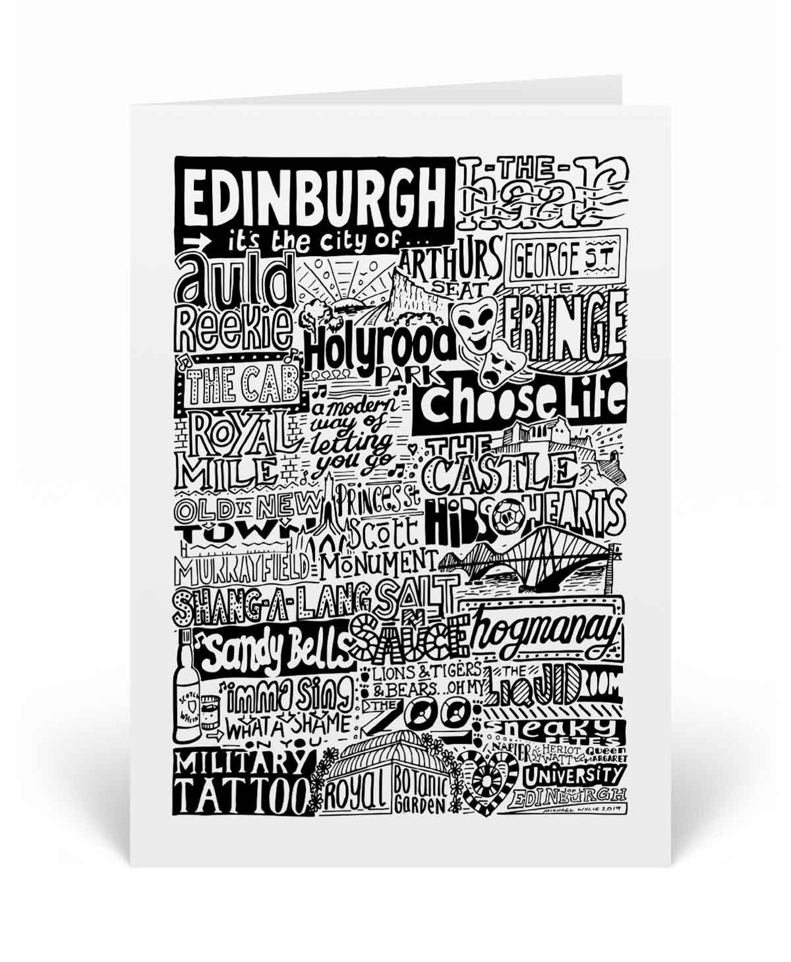 Edinburgh Greetings Card Scottish Birthday Gifts - Etsy