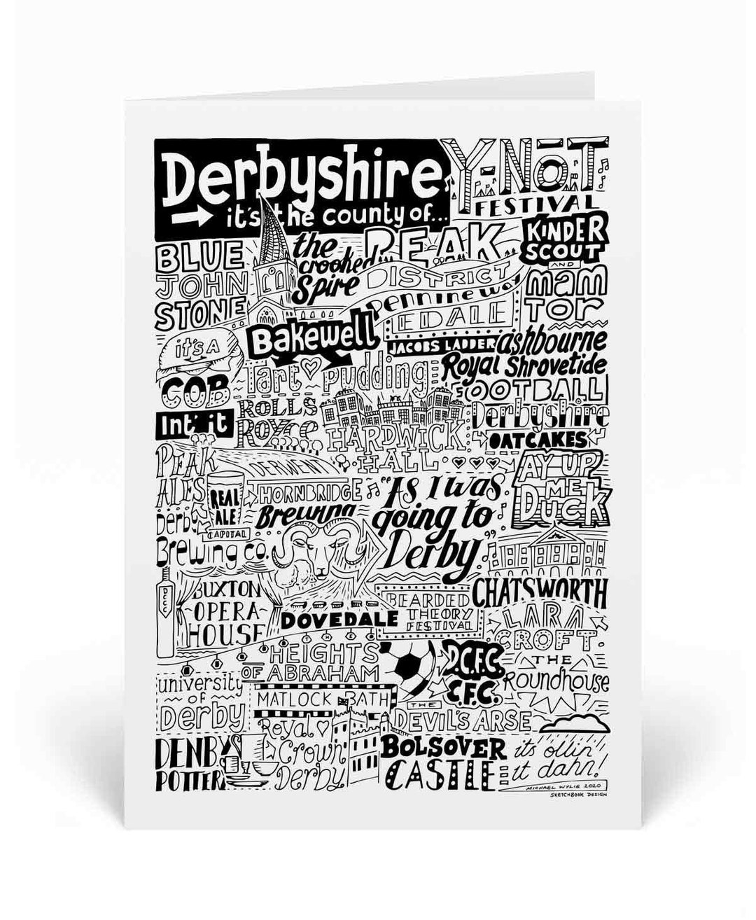 Derbyshire Greetings Card Derby Cadeaux d’anniversaire - Etsy France