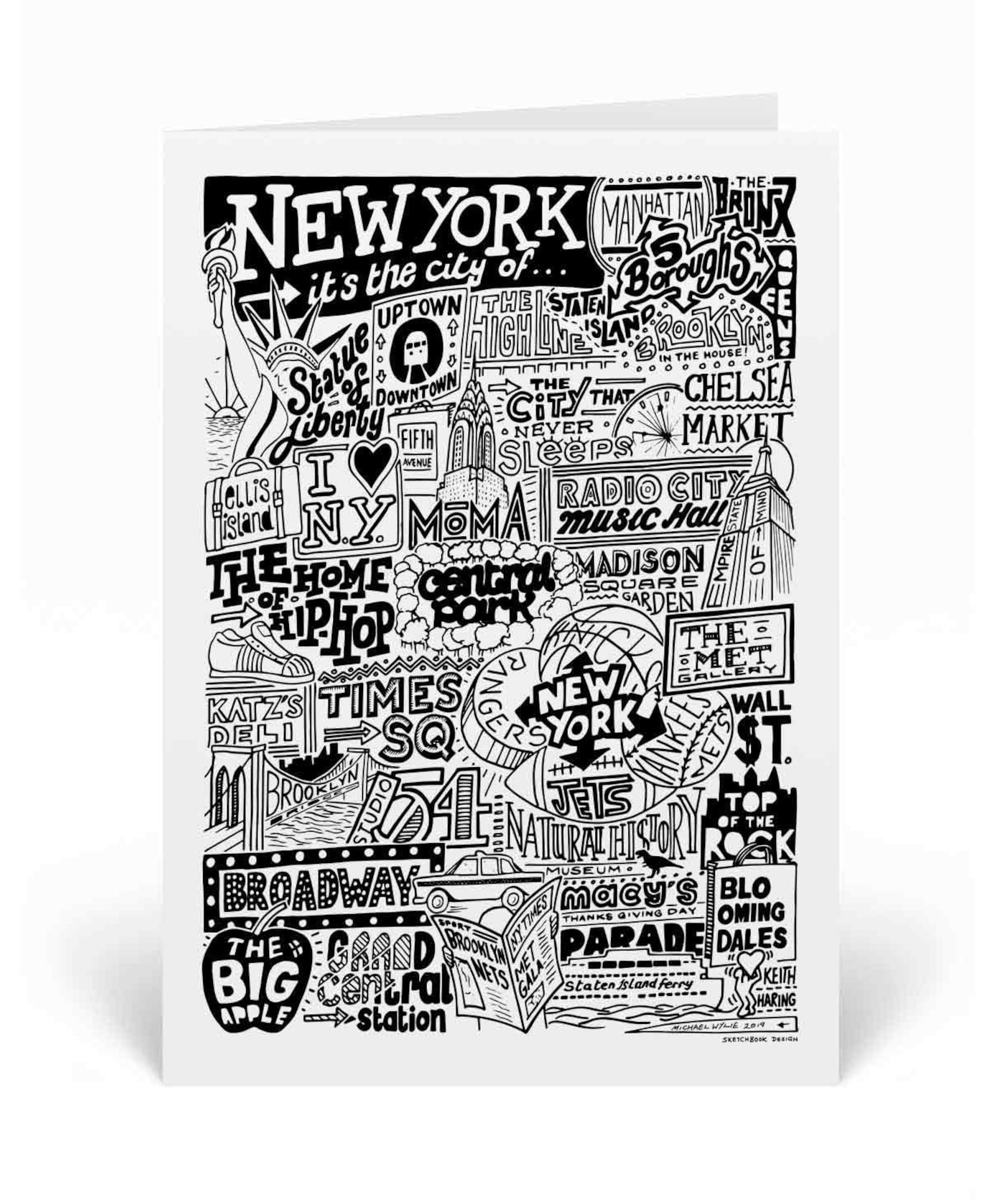 New York Greetings Card NYC Birthday Gifts | Etsy