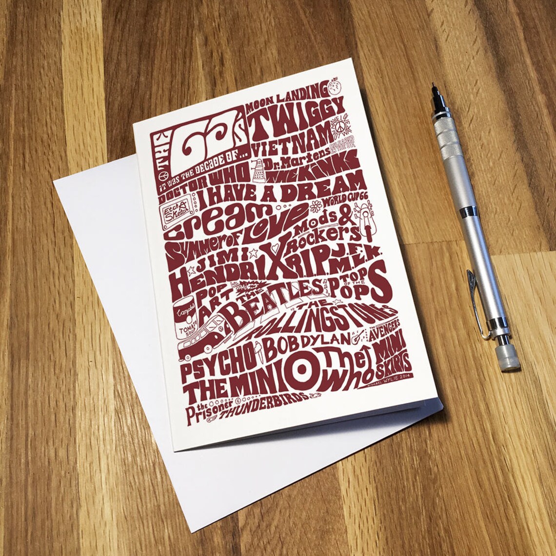 1960s the Sixties Greetings Birthday Card - Etsy