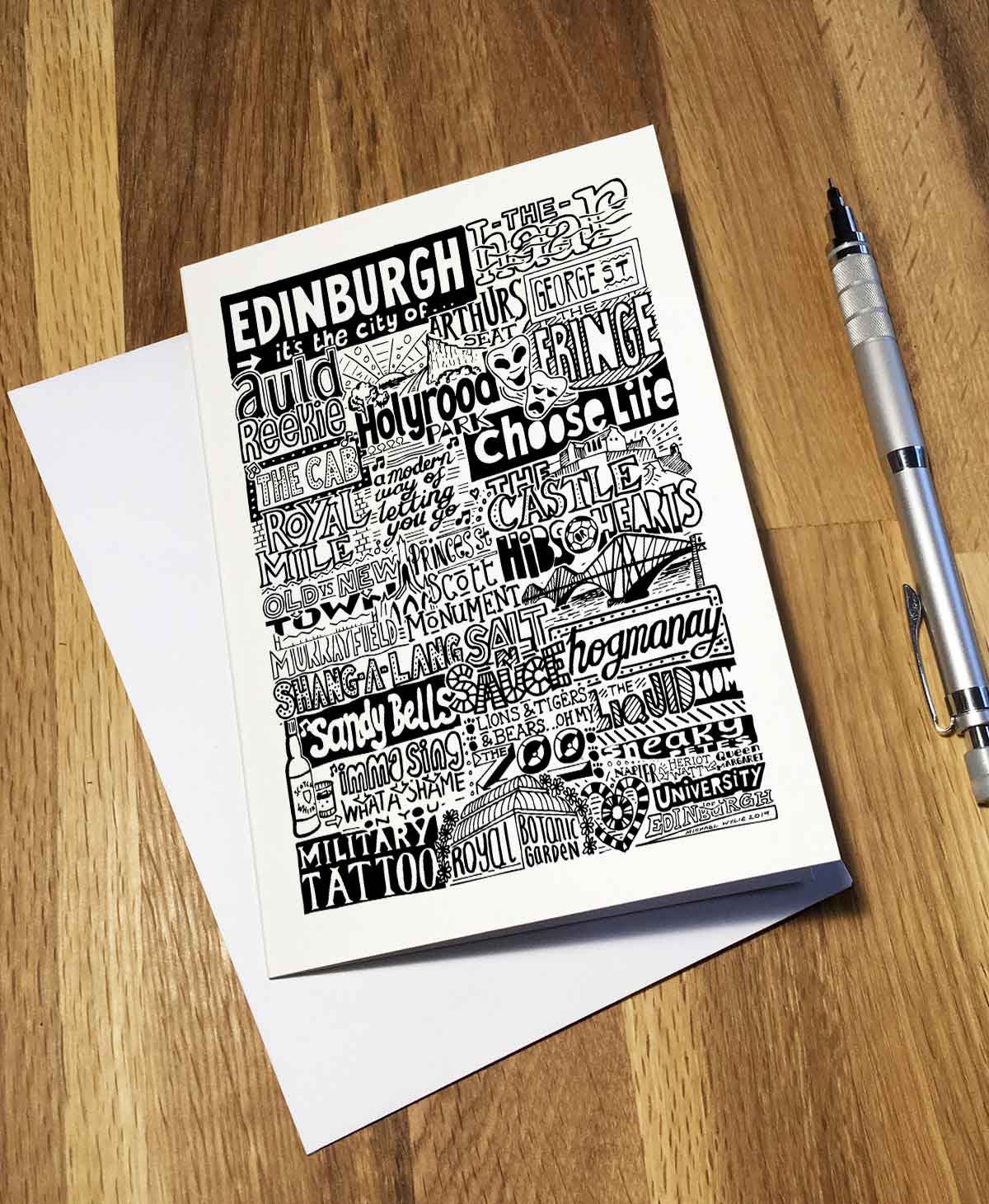 Edinburgh Greetings Card Scottish Birthday Gifts | Etsy