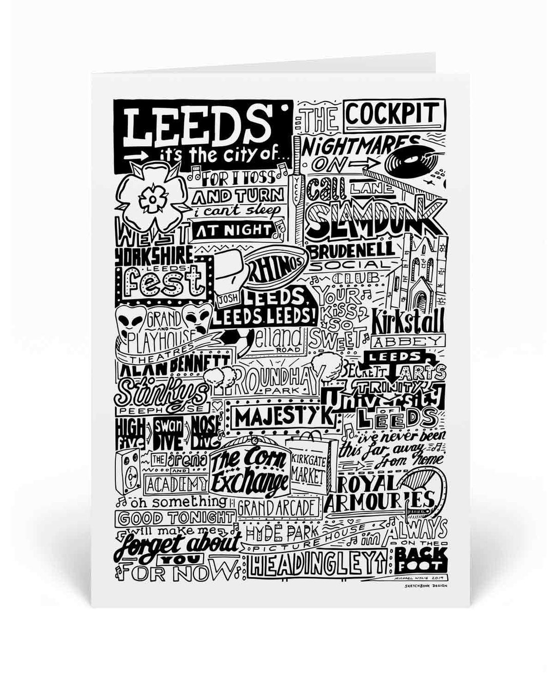 Leeds Greetings Card Yorkshire Birthday Gifts - Etsy