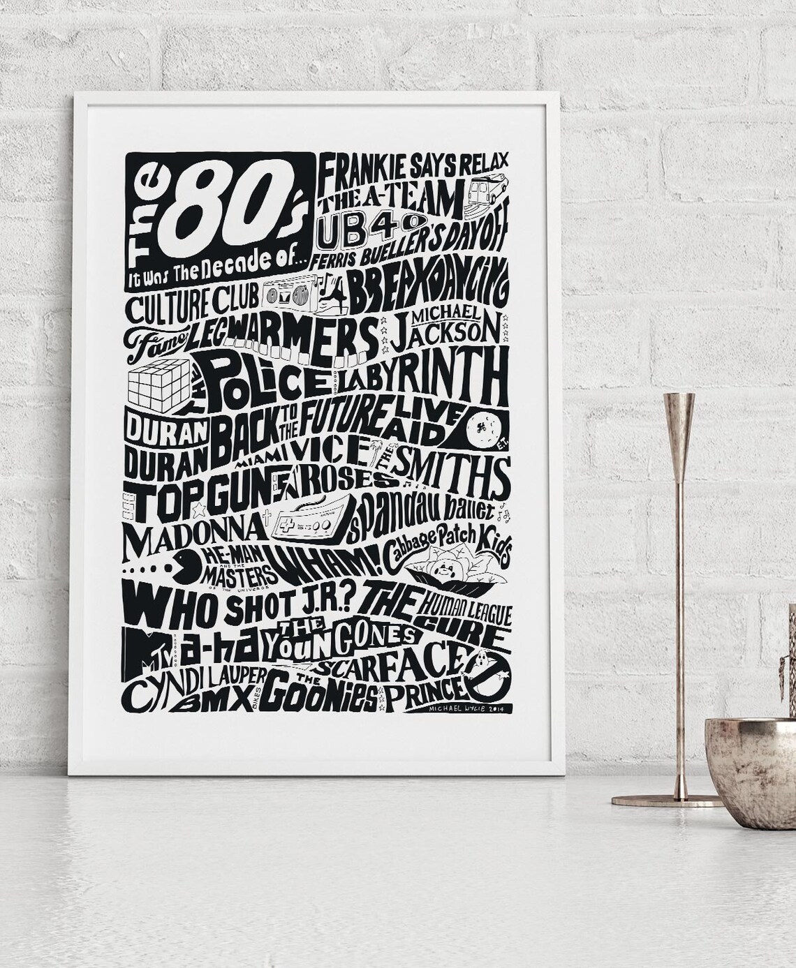 I Love the 80s Wall Art Print 1980s Nostalgia Poster Gifts - Etsy UK
