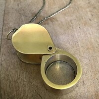 3X Large Folding Magnifier With 4-1/8" Lens Jewelry Making Gemstone ...