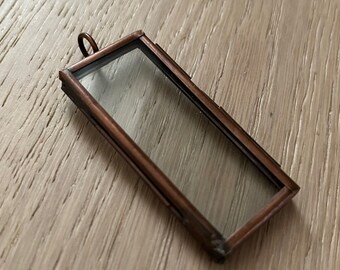 Hinged Glass Frame Pendant - Etsy