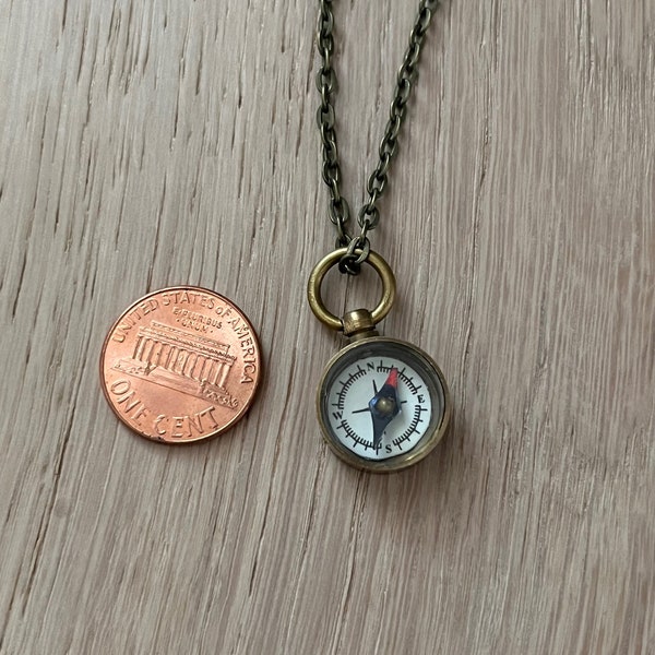 Compass Necklace - Etsy