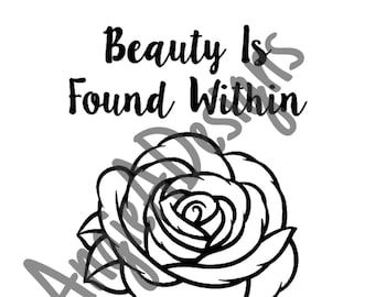 Beauty is Found Within Svg | Etsy