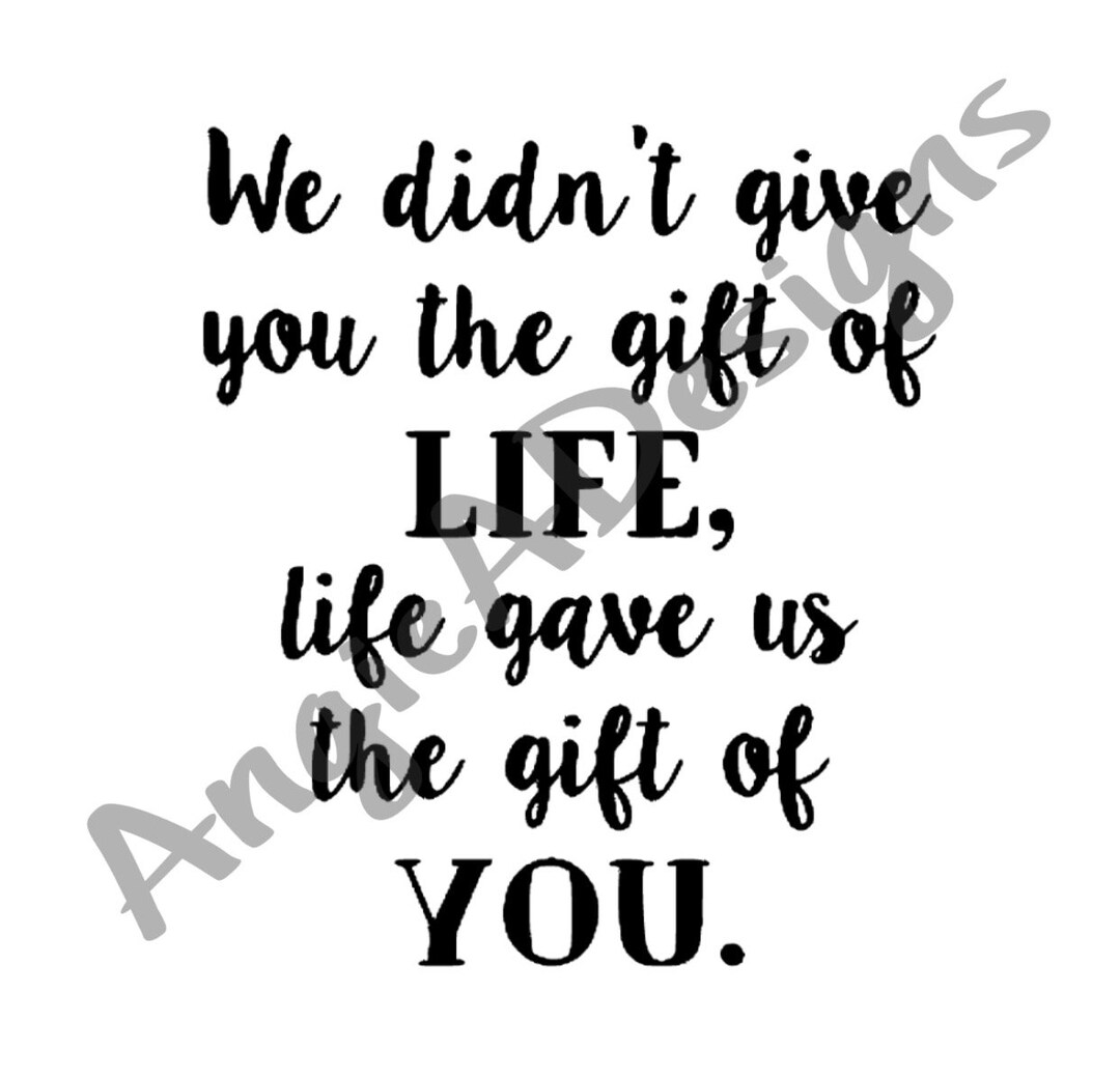 Gift of Life - SVG - Etsy