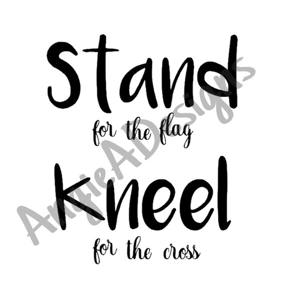 Stand and Kneel SVG | Etsy
