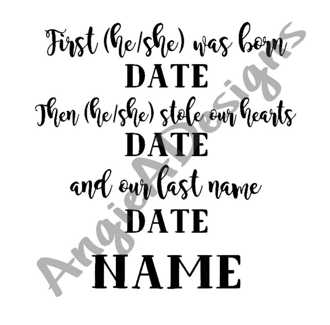 Adoption Important Dates SVG - Etsy