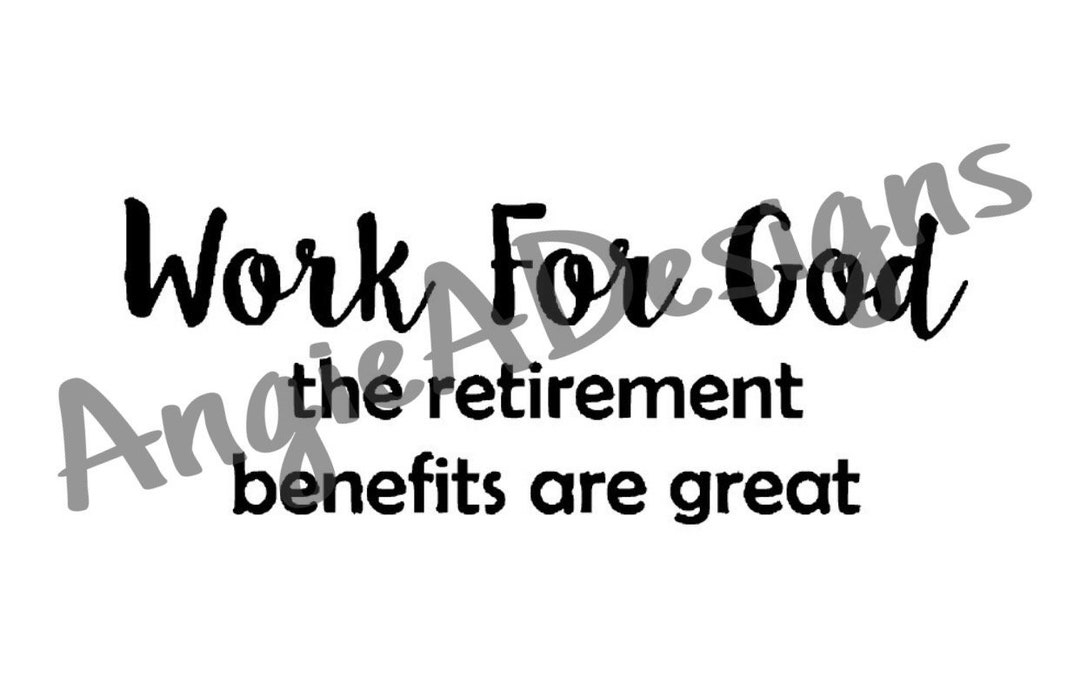 God's Retirement Plan SVG - Etsy