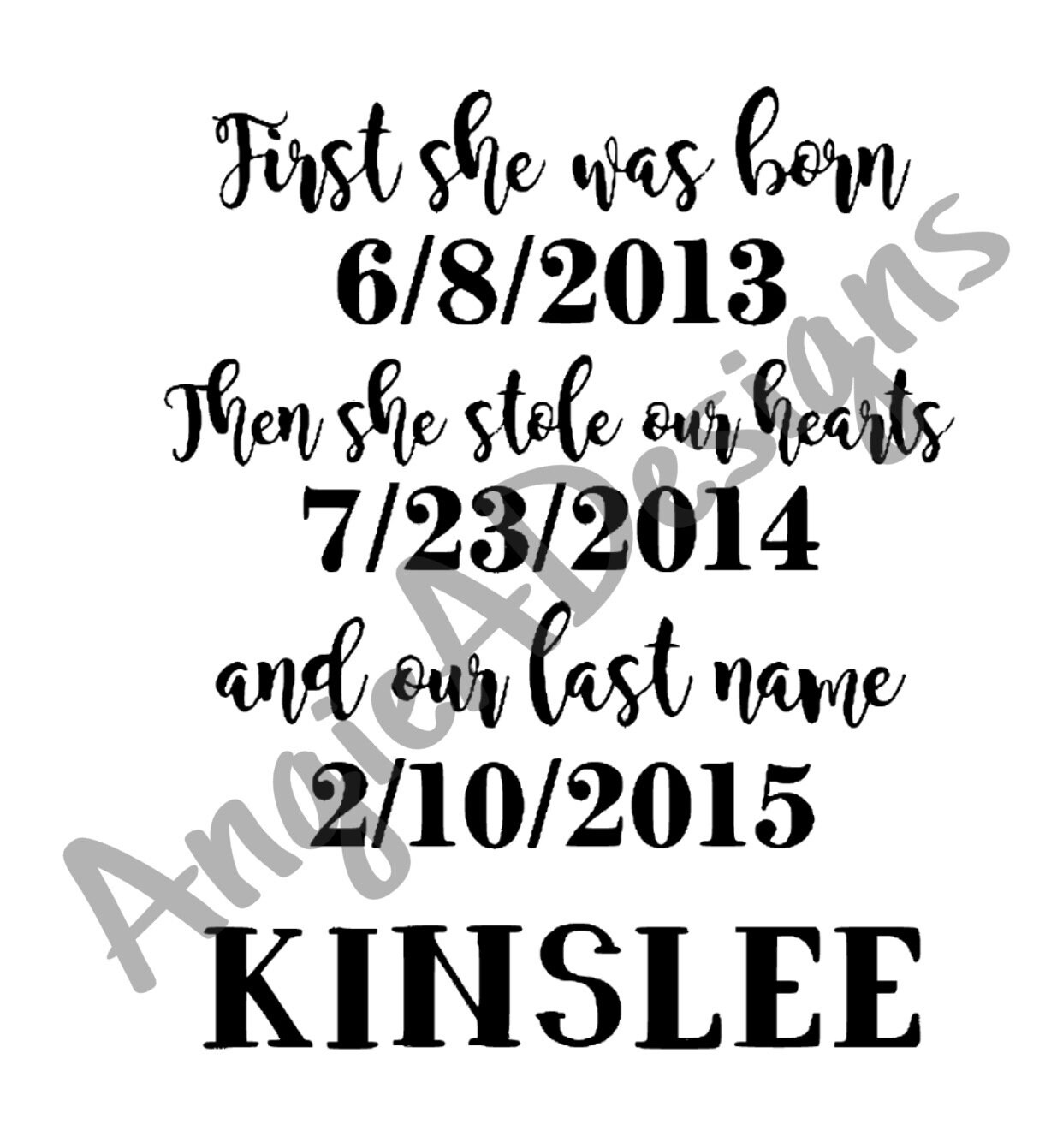 Adoption Important Dates SVG | Etsy