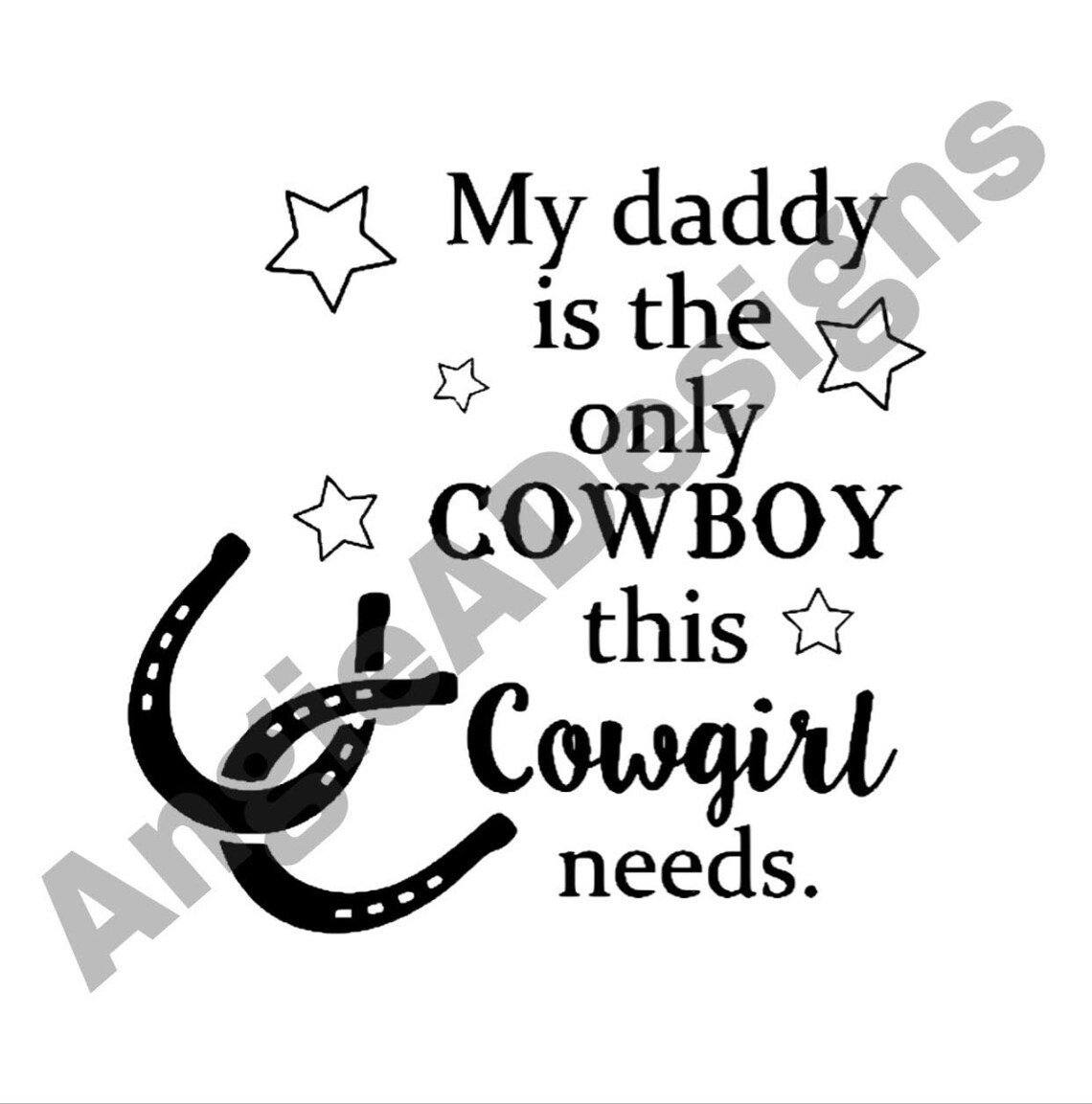Daddy is the Only Cowboy SVG - Etsy