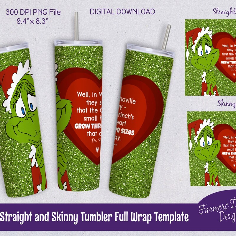 Grinch Sublimation - Etsy