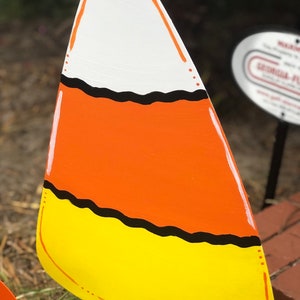 Candy Corn Metal Yard Stake - Etsy