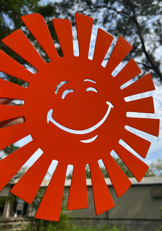 SMALL Happy Sun Pool Sign indoor/outdoor Spring Summer | Etsy