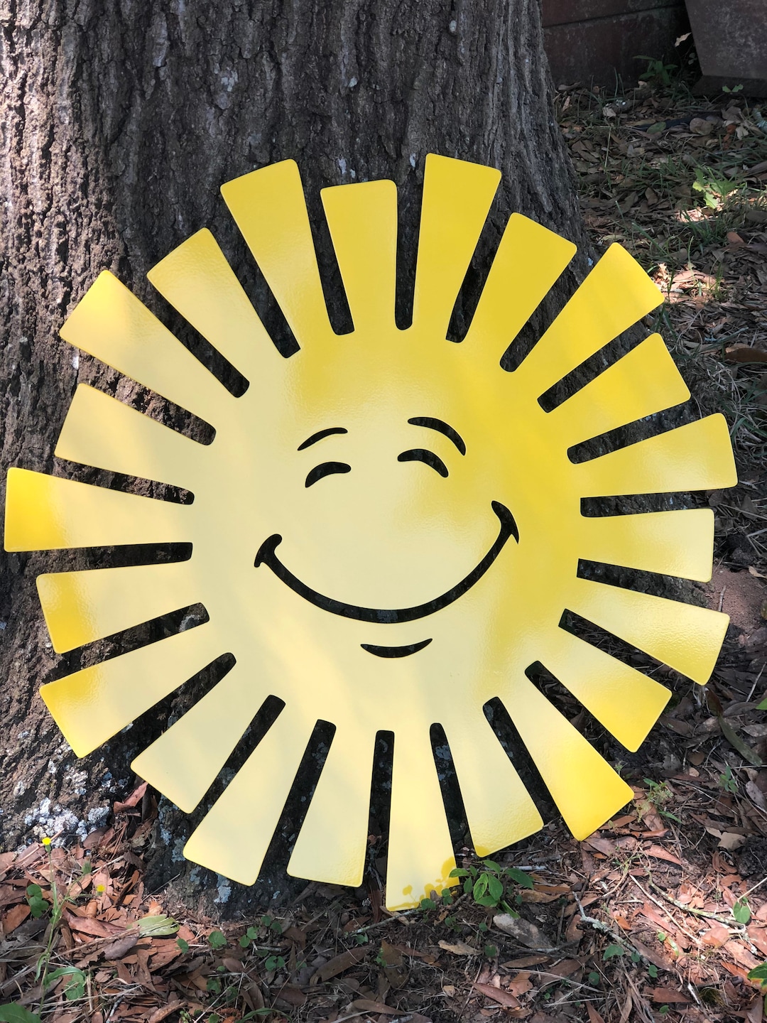 Metal Happy Sun Pool Sign LARGE {indoor/outdoor}, Spring, Summer, Pool ...
