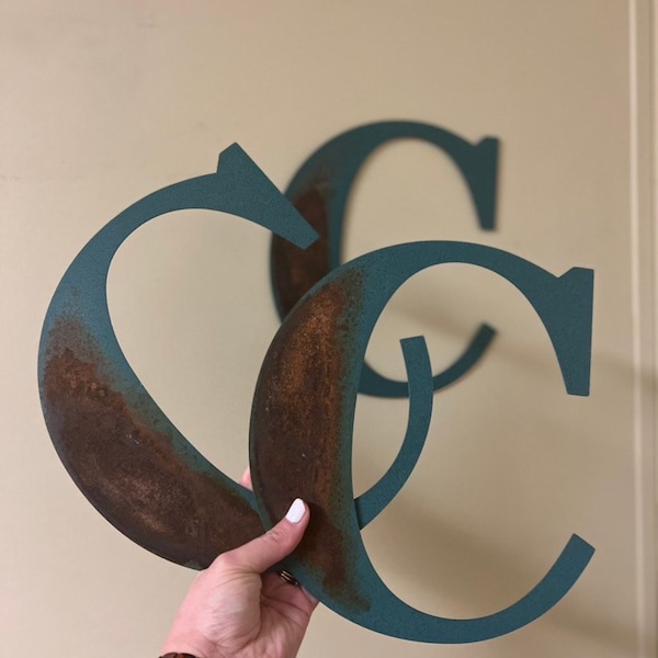 Metal Letter C - Etsy