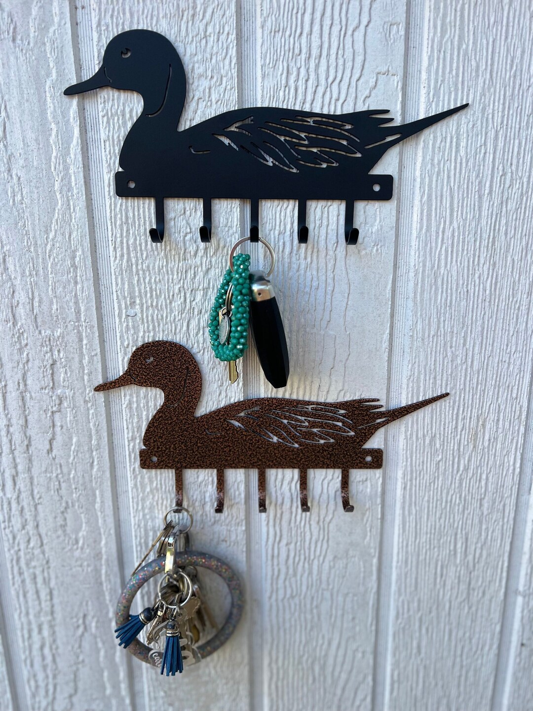Metal Duck Key Hook – Country Style Wall Hook for Keys, Leashes ...
