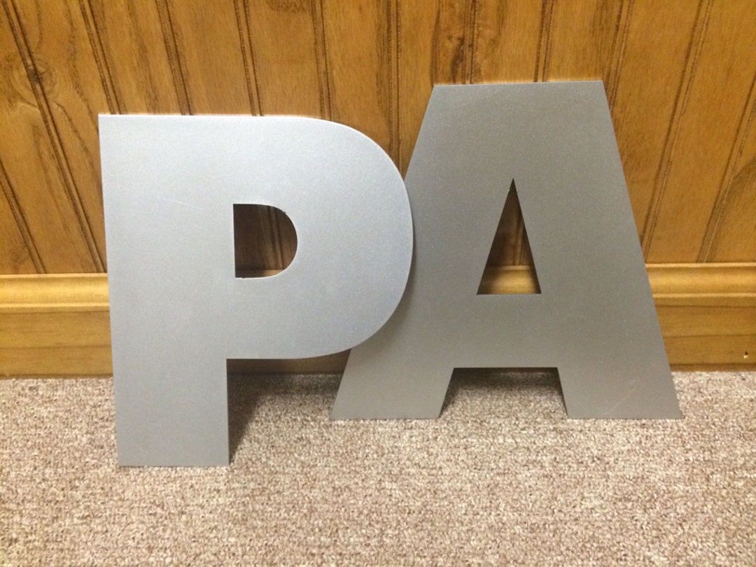 Metal Wall Letters - Medium Sized (14"-20") Personalized Home Décor - Etsy