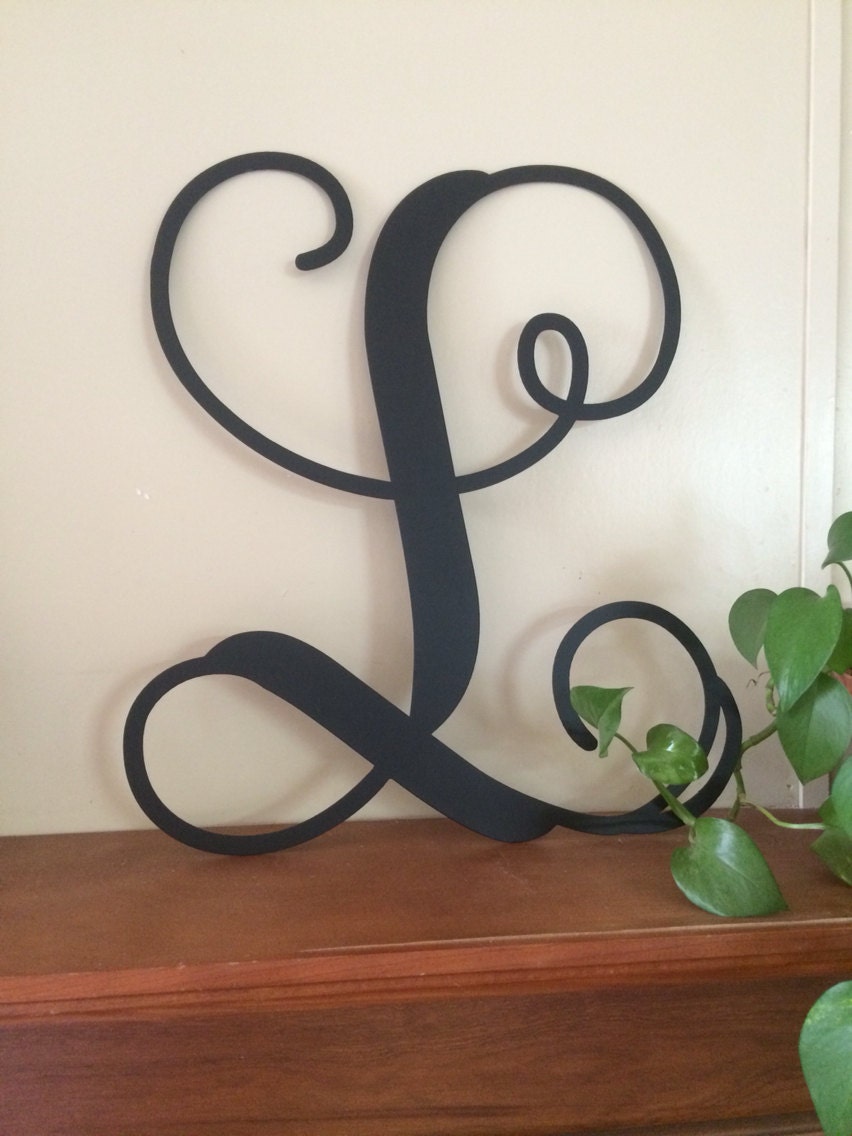 Large Single Letter Metal Monogram Wall/door | Etsy