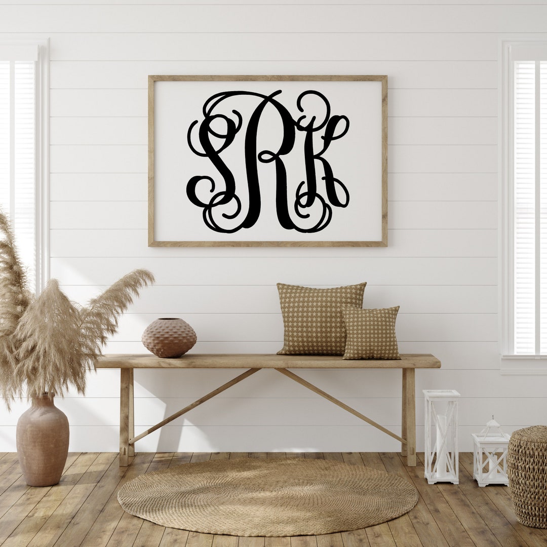 Metal Monogram Wall Art {indoor/outdoor}personalized Home Decor ...