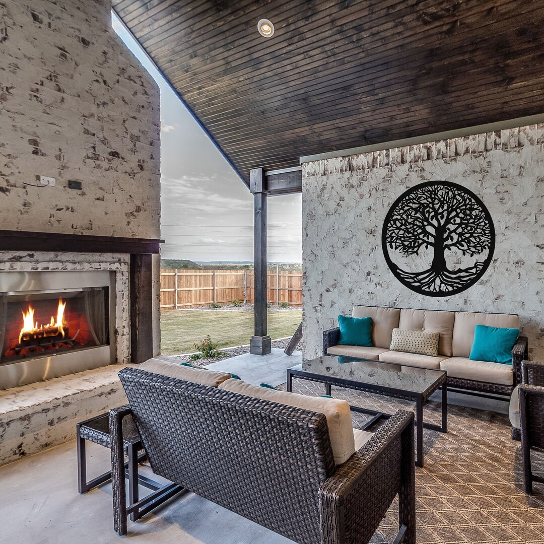 Metal Tree of Life With Roots, Home and Garden Decor, Patio Art - Etsy